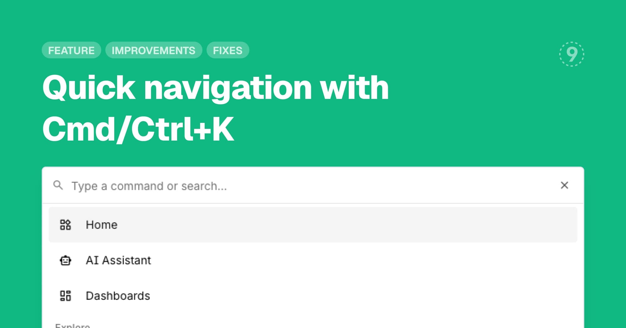 Quick navigation with Cmd/Ctrl+K | Last9